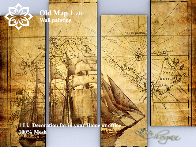 Second Life Marketplace - Cho*= Old Map 1 m/T v10